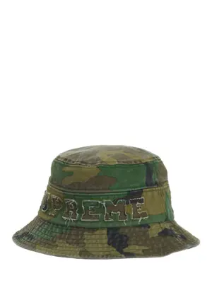 Supreme Cutout Crusher Hat - Woodland Camo
