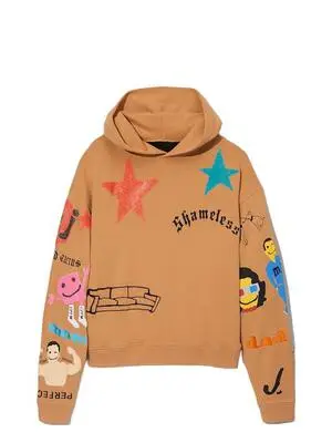 CACTUS PLANT FLEA MARKET X Marc Jacobs Tattoo Hooded Pullover Sweatshirt - Sand
