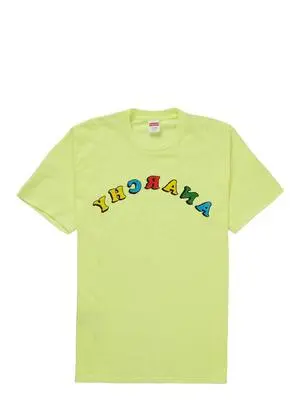 Supreme Jamie Reid Anarchy Tee Shirt Bright Yellow
