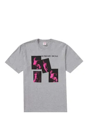 Supreme Dicks Tee Shirt Heather Grey