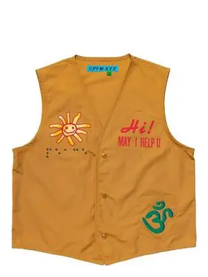 CACTUS PLANT FLEA MARKET Gardening Club Vest - Mustard