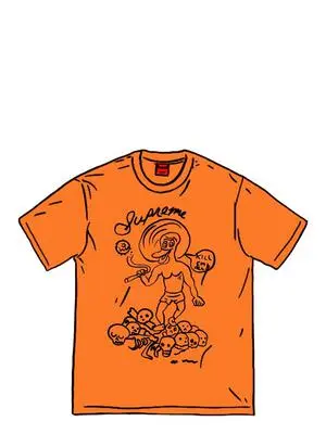 Supreme Daniel Johnston Kill Em All Tee Shirt - Orange