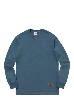 Supreme Independent Fuck The Rest Long Sleeve Tee Shirt - Dark Slate