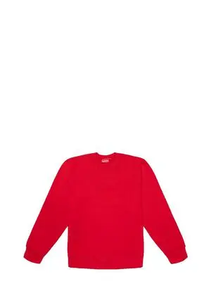 Supreme Cutout Logo Crewneck Sweatshirt - Red