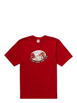 Supreme It Gets Better Every Time Tee Shirt - Red
