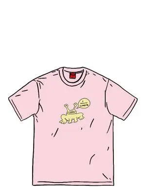 Supreme Daniel Johnston Frog Tee Shirt Light Pink