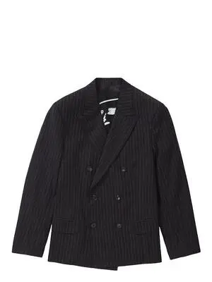 Supreme Jean Paul Gaultier Pinstripe Double Breasted Blazer - Black