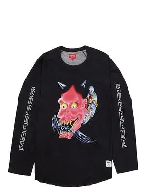 Supreme Demon Raglan Long Sleeve Top Black