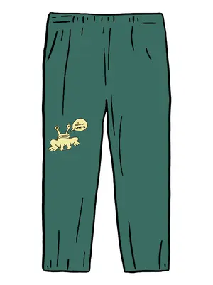 Supreme Daniel Johnston Embroidered Work Pant - Work Green