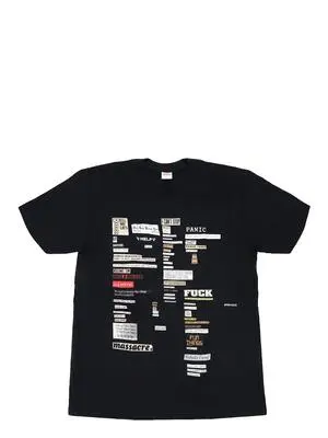 Supreme Cutouts Tee Shirt - Black