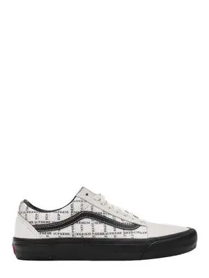 VANS Old Skool Supreme Gridin Sneakers - White/black