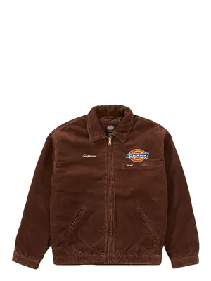 Supreme Dickies Corduroy Work Jacket - Brown