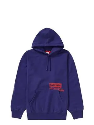 Supreme Junya Watanabe Cdg Hooded Sweatshirt - Royal