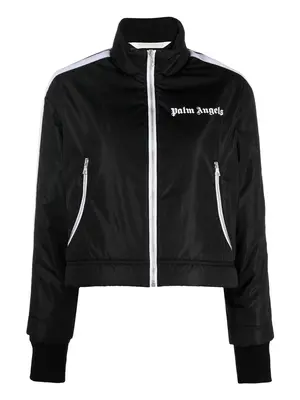 Palm Angels Lightweight Cropped Puffer Jacket - Black