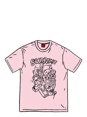 Supreme Daniel Johnston Tee Shirt Light Pink