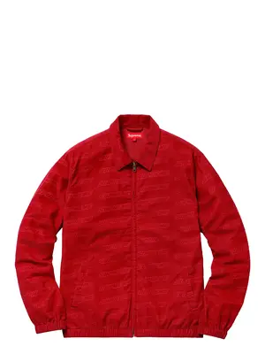 Supreme Debossed Logo Corduroy Jacket - Red