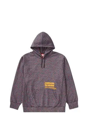 Supreme Junya Watanabe Cdg Hooded Sweatshirt - Black Flowers