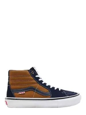 VANS Vans SK8-Hi Lace Up Sneakers Navy Blue/golden Brown