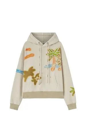 Palm Angels Palm Neon Hooded Sweatshirt - Off/white