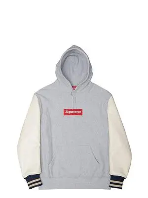 Supreme Junya Watanabe Cdg Customized Box Logo Hoodie - Grey