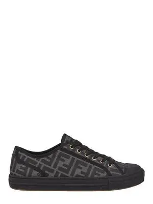 Fendi Domino Ff Sneakers - Black/gum