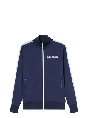 Palm Angels Track Jacket - Navy Blue/white
