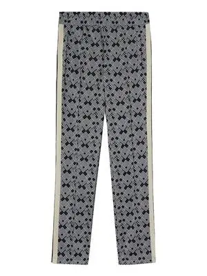 Palm Angels Monogram Track Pants - Navy Blue/off White