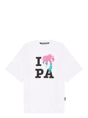 Palm Angels Logo Print T-shirt - White