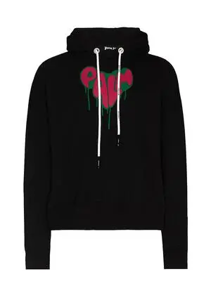 PALM ANGELS Palm Spray Heart Hoodie