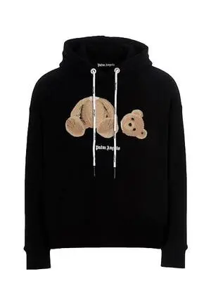 Palm Angels Kill The Bear Popover Hoodie - Black Brown Ss23