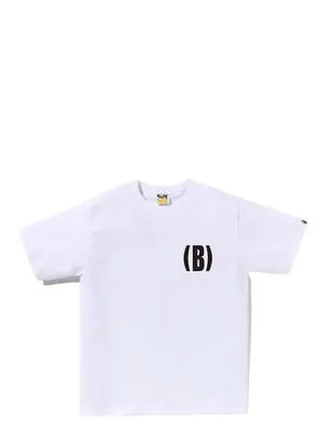 A BATHING APE B One Point Tee Shirt - White