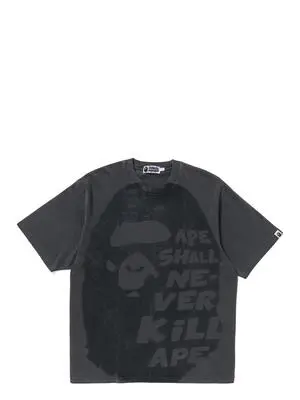 A BATHING APE Big Ape Head Tee Shirt - Black