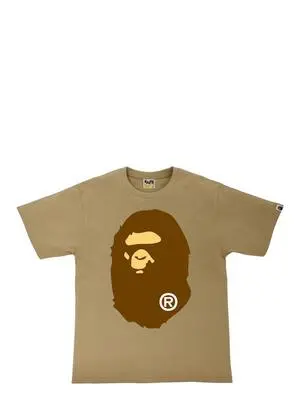 A BATHING APE Big Ape Head Tee Shirt - Beige