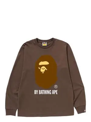 A BATHING APE By Bathing Ape Long Sleeve Tee Shirt - Brown