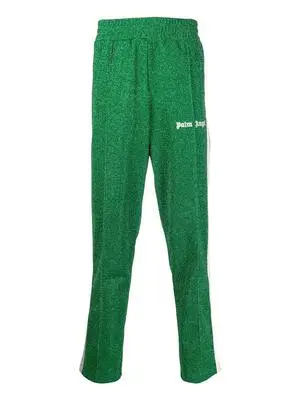 Palm Angels Lurex Track Pants Green/white