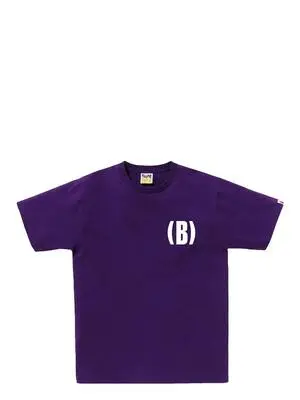 A BATHING APE B One Point Tee Shirt - Purple