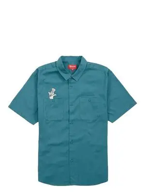 Supreme Doughboy Short Sleeve Work Shirt - Work Green