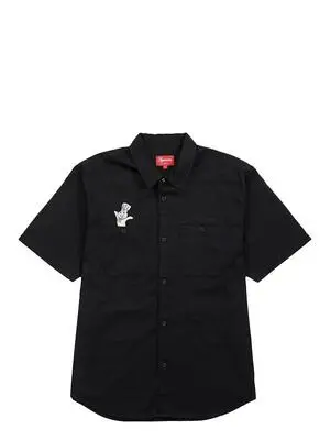 Supreme Doughboy Short Sleeve Work Shirt - Black