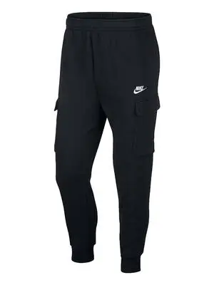Nike Club Fleece Cargo Pants - Black/white