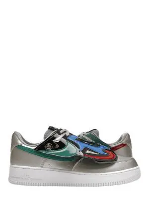 Nike Air Force 1 Low Lucha Libre Sneakers - Metal Silver/black/gym Red