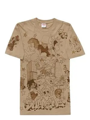 Supreme Downtown Tee Shirt - Khaki