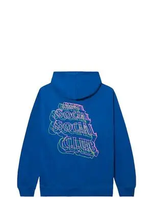 ANTI SOCIAL SOCIAL CLUB Neon Lights And A Lot Of Rain Hoodie - Blue