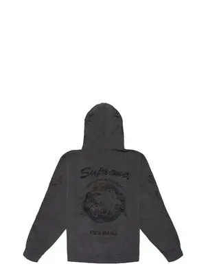 Supreme Dragon Overdyed Hooded Sweatshirt - Black