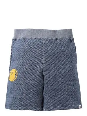 A BATHING APE Champion Sweat Shorts Navy Blue