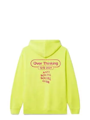ANTI SOCIAL SOCIAL CLUB Over Thinking 21 Hoodie - Neon Green