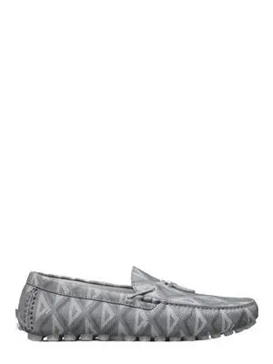 Dior Cd Diamond Leather Mocassin - Grey