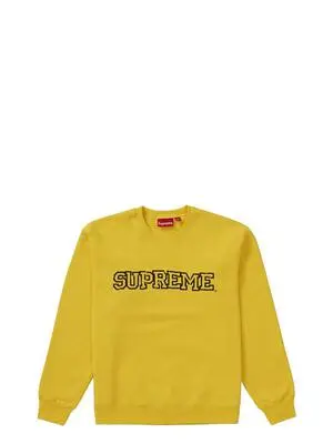 Supreme Shattered Logo Crewneck Sweatshirt - Yellow