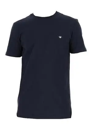 Dior Bee Embroidered T-shirt - Navy Blue/white