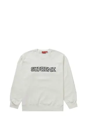 Supreme Shattered Logo Crewneck Sweatshirt White