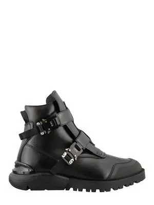 Dior Buckle Combat Boots - Black